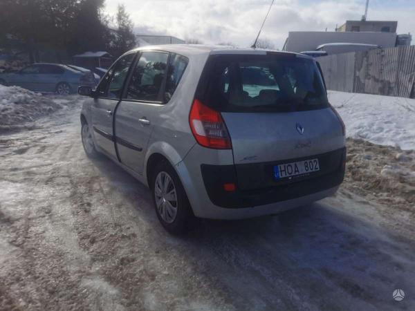 Grey Renault Scenic 2005 in Klaipeda, with an engine capacity of 1.87 L and mileage of 156 thousand km for 380 €, photo 5 on AUTOMOTO.COM.LV