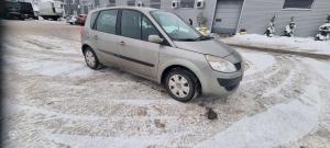 Grey Renault Scenic 2006 in Vilnius, with an engine capacity of 1.46 L and mileage of 144 thousand km for 550 €, photo 2 on AUTOMOTO.COM.LV
