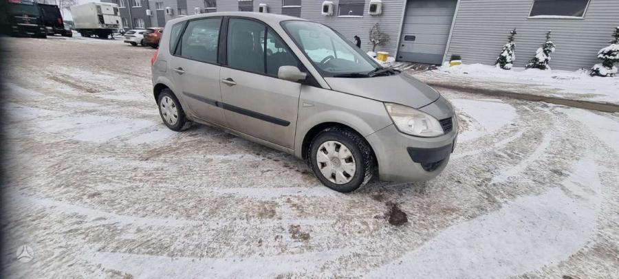 Grey Renault Scenic 2006 in Vilnius, with an engine capacity of 1.46 L and mileage of 144 thousand km for 550 €, photo 2 on AUTOMOTO.COM.LV