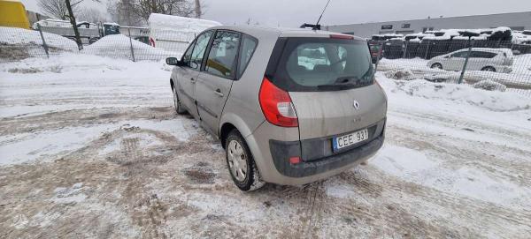 Grey Renault Scenic 2006 in Vilnius, with an engine capacity of 1.46 L and mileage of 144 thousand km for 550 €, photo 5 on AUTOMOTO.COM.LV
