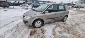 Grey Renault Scenic 2006 in Vilnius, with an engine capacity of 1.46 L and mileage of 144 thousand km for 550 €, photo 6 on AUTOMOTO.COM.LV