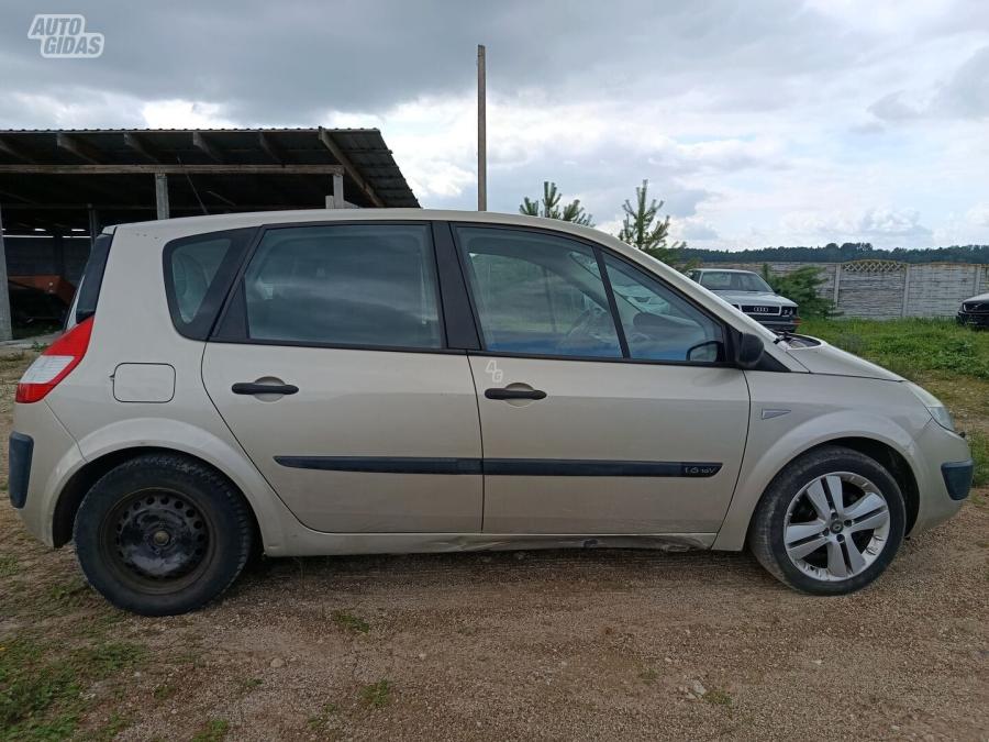 Grey Renault Scenic 2006 in Marijampole, with an engine capacity of 1.60 L and mileage of 202 thousand km for 1300 €, photo 10 on AUTOMOTO.COM.LV