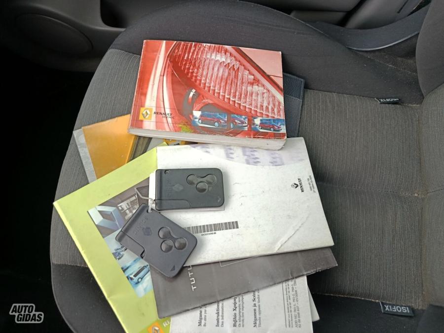 Grey Renault Scenic 2006 in Marijampole, with an engine capacity of 1.60 L and mileage of 202 thousand km for 1300 €, photo 14 on AUTOMOTO.COM.LV