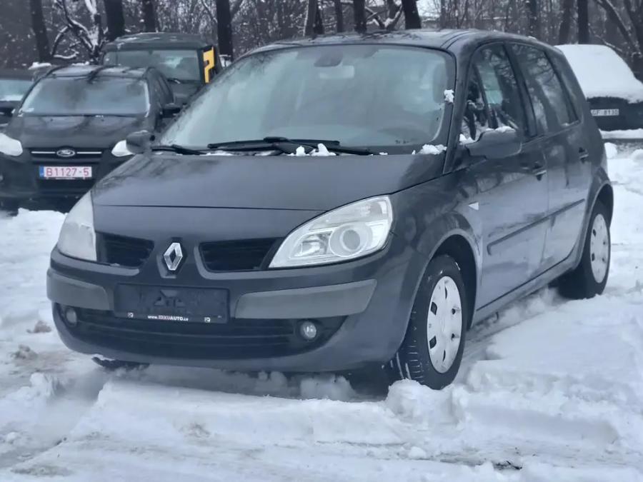 Grey Renault Scenic 2007 in Grobiņa, with an engine capacity of 1.60 L and mileage of 167 thousand km for 2850 €, photo 1 on AUTOMOTO.COM.LV