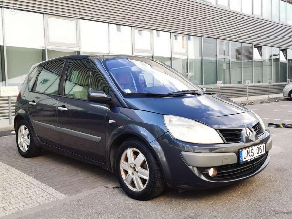 Pelēks Renault Scenic 2007 Viļņa, ar dzinēja tilpumu 1.87 L un nobraukumu 300 tūkst. km par 550 €, foto 1 vietnē AUTOMOTO.COM.LV