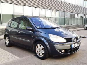 Grey Renault Scenic 2007 in Vilnius, with an engine capacity of 1.87 L and mileage of 300 thousand km for 550 €, photo  on AUTOMOTO.COM.LV