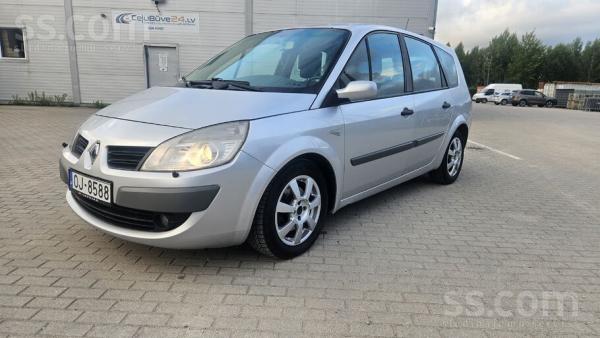 Renault Scenic 2007 in Riga on AUTOMOTO.COM.LV Grey Renault Scenic 2007 in Riga, with an engine capacity of 1.90 L and mileage of 292 thousand km for 800 €, photo 3 on AUTOMOTO.COM.LV