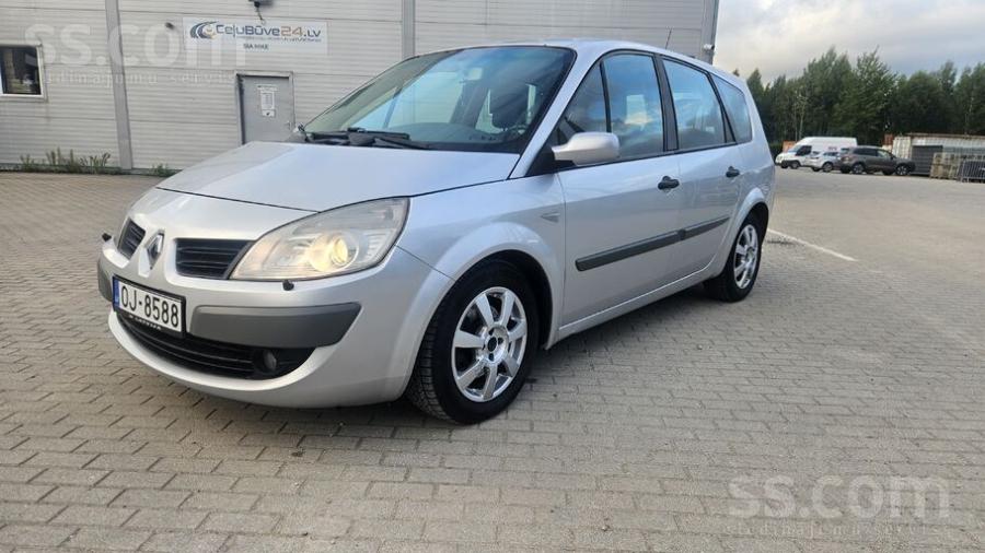 Grey Renault Scenic 2007 in Riga, with an engine capacity of 1.90 L and mileage of 292 thousand km for 800 €, photo 3 on AUTOMOTO.COM.LV