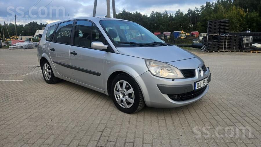 Grey Renault Scenic 2007 in Riga, with an engine capacity of 1.90 L and mileage of 292 thousand km for 800 €, photo 5 on AUTOMOTO.COM.LV