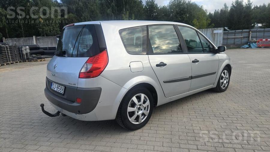 Grey Renault Scenic 2007 in Riga, with an engine capacity of 1.90 L and mileage of 292 thousand km for 800 €, photo 7 on AUTOMOTO.COM.LV