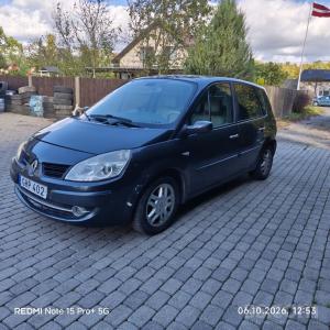 Pelēks Renault Scenic 2008 Ogre, ar dzinēja tilpumu 1.90 L un nobraukumu 270 tūkst. km par 550 €, foto  vietnē AUTOMOTO.COM.LV