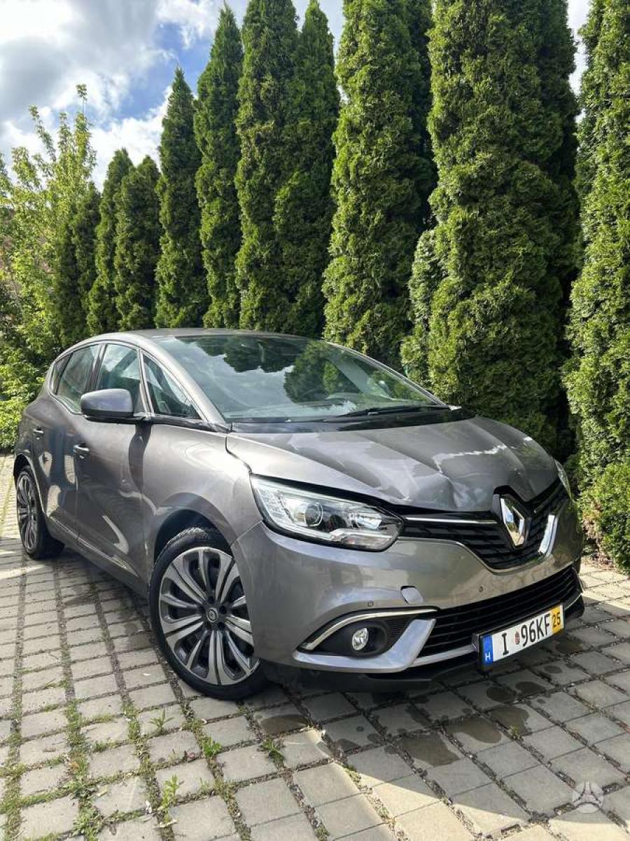 Grey Renault Scenic 2017 in Vilnius, with an engine capacity of 1.20 L and mileage of 121 thousand km for 4900 €, photo 1 on AUTOMOTO.COM.LV