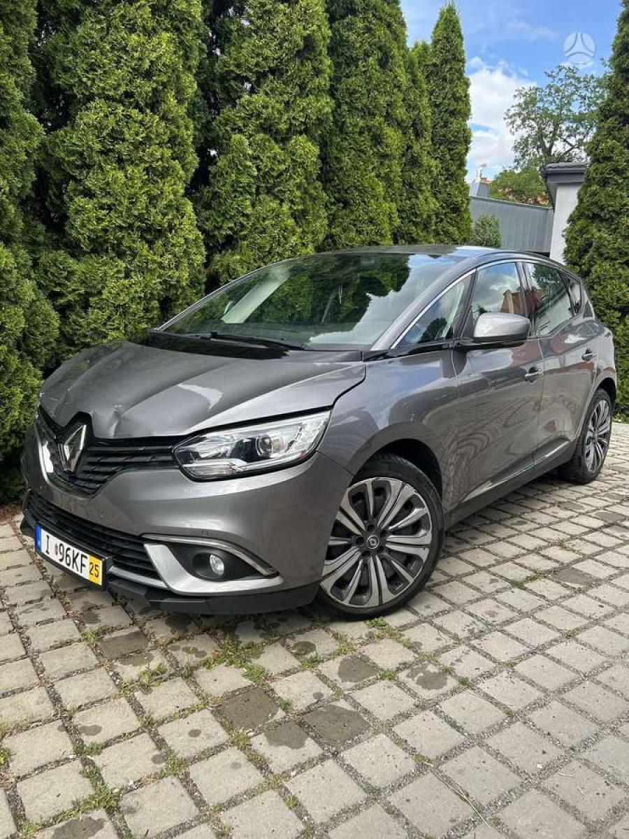 Grey Renault Scenic 2017 in Vilnius, with an engine capacity of 1.20 L and mileage of 121 thousand km for 4900 €, photo 5 on AUTOMOTO.COM.LV