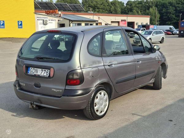 Grey Renault Scenic 1999 in Plunge, with an engine capacity of 1.60 L and mileage of 165 thousand km for 830 €, photo 5 on AUTOMOTO.COM.LV