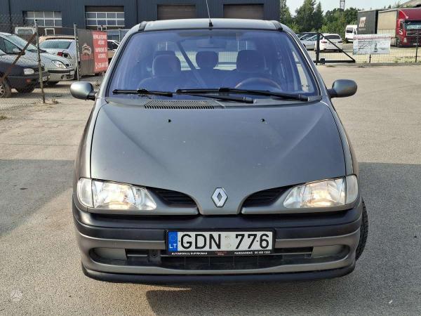 Grey Renault Scenic 1999 in Plunge, with an engine capacity of 1.60 L and mileage of 165 thousand km for 830 €, photo 7 on AUTOMOTO.COM.LV