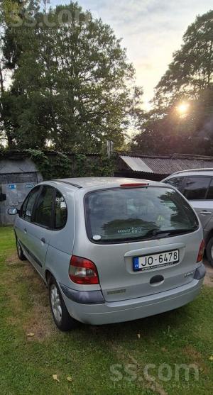 Grey Renault Scenic 2001 in Riga, with an engine capacity of 1.90 L and mileage of 316 thousand km for 651 €, photo 3 on AUTOMOTO.COM.LV