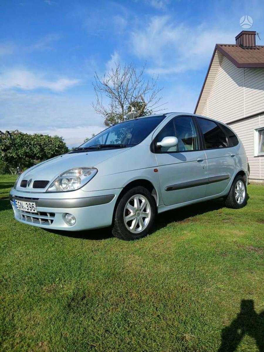 Grey Renault Scenic 2001 in Alytus, with an engine capacity of 1.90 L and mileage of 250 thousand km for 1100 €, photo 3 on AUTOMOTO.COM.LV