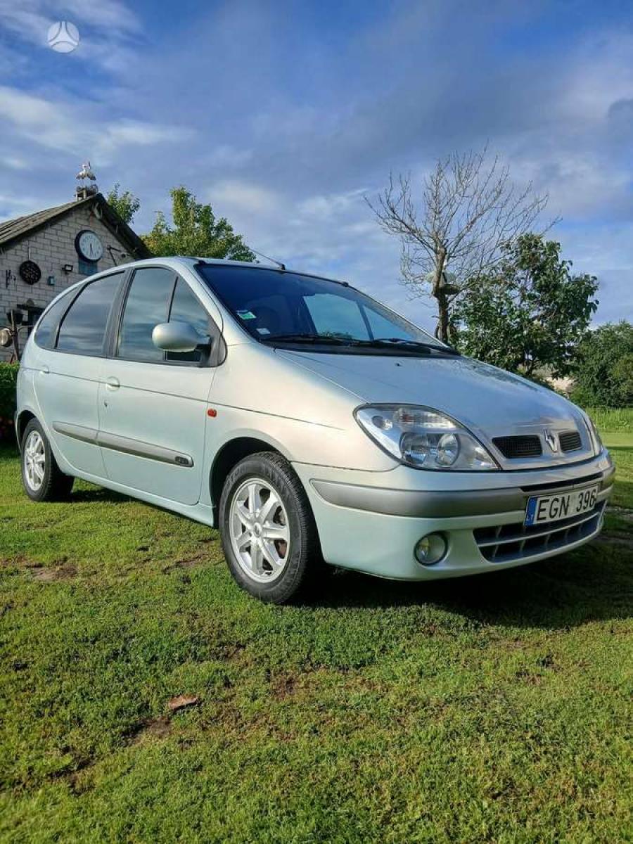 Grey Renault Scenic 2001 in Alytus, with an engine capacity of 1.90 L and mileage of 250 thousand km for 1100 €, photo 7 on AUTOMOTO.COM.LV
