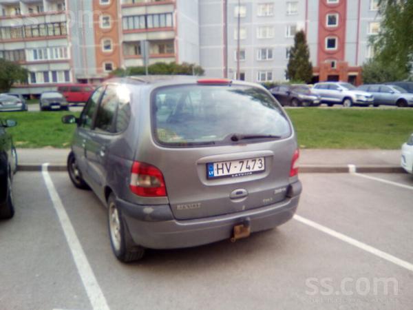 Серый Рено Сценик 2002 в Рига, объемом двигателя 1.90 л и пробегом 270 тыс. км за 490 €, фото 1 на AUTOMOTO.COM.LV