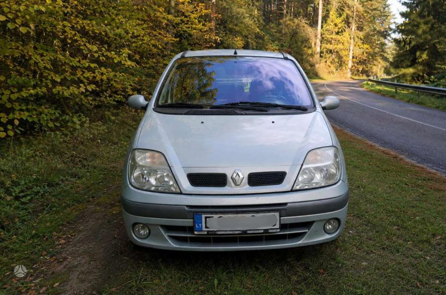 Grey Renault Scenic 2002 in Druskininkai, with an engine capacity of 1.87 L and mileage of 275 thousand km for 600 €, photo 3 on AUTOMOTO.COM.LV