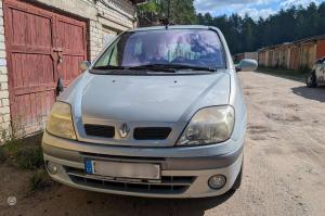 Grey Renault Scenic 2002 in Druskininkai, with an engine capacity of 1.87 L and mileage of 275 thousand km for 600 €, photo 10 on AUTOMOTO.COM.LV