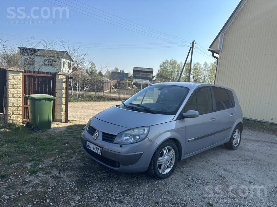 Grey Renault Scenic 2003 in Rezekne, with an engine capacity of 1.90 L and mileage of 311 thousand km for 1450 €, photo 1 on AUTOMOTO.COM.LV