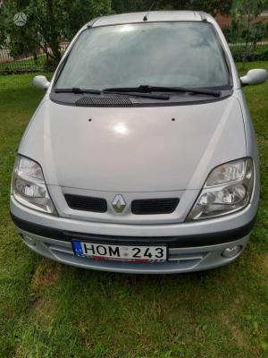 Pelēks Renault Scenic 2003 Šauļi, ar dzinēja tilpumu 1.87 L un nobraukumu 252 tūkst. km par 650 €, foto  vietnē AUTOMOTO.COM.LV