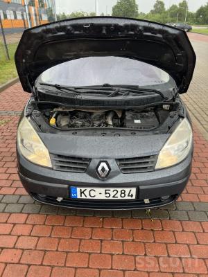 Pelēks Renault Scenic 2004 Ventspils, ar dzinēja tilpumu 1.90 L un nobraukumu 288 tūkst. km par 1050 €, foto 12 vietnē AUTOMOTO.COM.LV