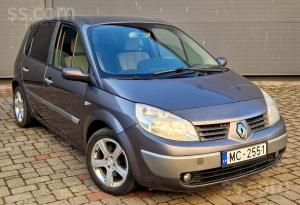 Grey Renault Scenic 2004 in Daugavpils, with an engine capacity of 1.90 L and mileage of 121 thousand km for 1150 €, photo 4 on AUTOMOTO.COM.LV