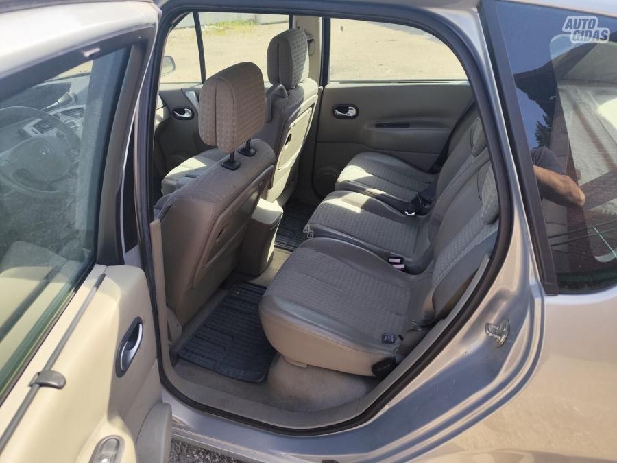 Grey Renault Scenic 2004 in Klaipeda, with an engine capacity of 1.60 L and mileage of 459 thousand km for 1250 €, photo 9 on AUTOMOTO.COM.LV