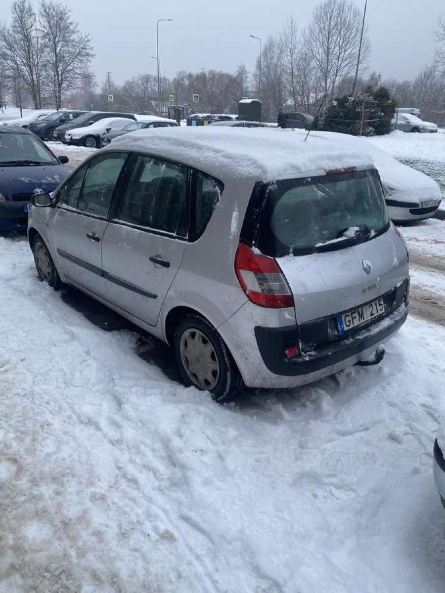 Grey Renault Scenic 2005 in Kaunas, with an engine capacity of 1.46 L and mileage of 187 thousand km for 550 €, photo 3 on AUTOMOTO.COM.LV