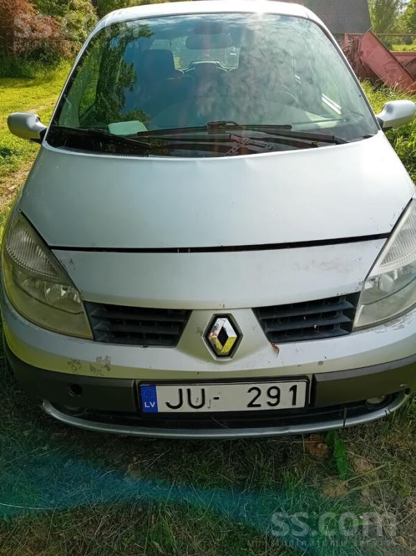 Pelēks Renault Scenic 2005 Preiļi, ar dzinēja tilpumu 1.90 L un nobraukumu 255 tūkst. km par 420 €, foto 1 vietnē AUTOMOTO.COM.LV