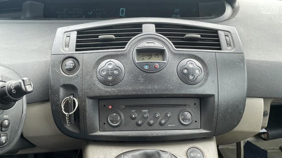 Pelēks Renault Scenic 2005 Marijampole, ar dzinēja tilpumu 1.90 L un nobraukumu 251 tūkst. km par 600 €, foto 12 vietnē AUTOMOTO.COM.LV