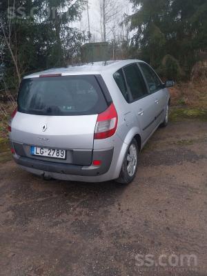 Grey Renault Scenic 2005 in Daugavpils, with an engine capacity of 1.90 L and mileage of 436 thousand km for 1050 €, photo 4 on AUTOMOTO.COM.LV