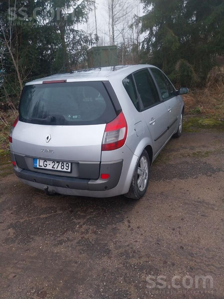 Grey Renault Scenic 2005 in Daugavpils, with an engine capacity of 1.90 L and mileage of 436 thousand km for 1050 €, photo 4 on AUTOMOTO.COM.LV