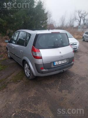 Grey Renault Scenic 2005 in Daugavpils, with an engine capacity of 1.90 L and mileage of 436 thousand km for 1050 €, photo 5 on AUTOMOTO.COM.LV