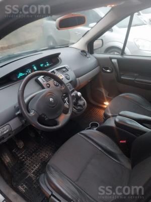 Grey Renault Scenic 2005 in Daugavpils, with an engine capacity of 1.90 L and mileage of 436 thousand km for 1050 €, photo 8 on AUTOMOTO.COM.LV