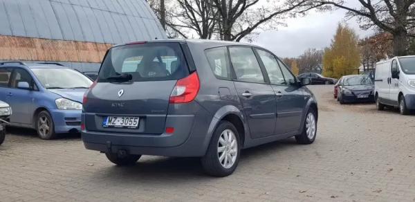 Pelēks Renault Scenic 2006 Valmiera, ar dzinēja tilpumu 1.60 L un nobraukumu 178 tūkst. km par 2100 €, foto 3 vietnē AUTOMOTO.COM.LV