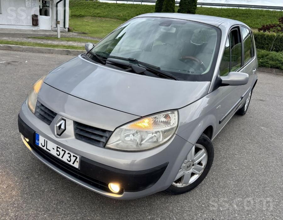 Pelēks Renault Scenic 2006 Daugavpils, ar dzinēja tilpumu 1.90 L un nobraukumu 250 tūkst. km par 1350 €, foto 1 vietnē AUTOMOTO.COM.LV