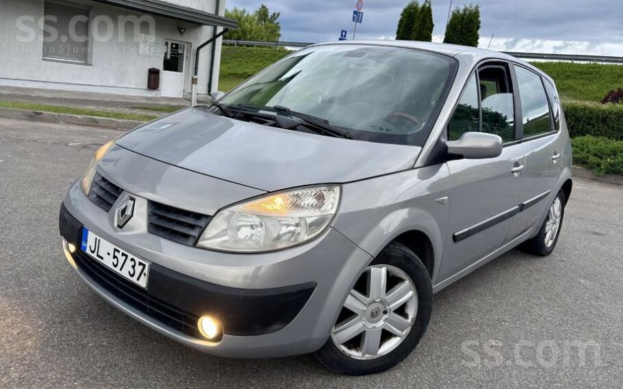 Pelēks Renault Scenic 2006 Daugavpils, ar dzinēja tilpumu 1.90 L un nobraukumu 250 tūkst. km par 1350 €, foto 3 vietnē AUTOMOTO.COM.LV