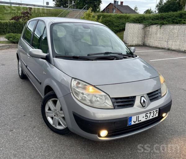 Grey Renault Scenic 2006 in Daugavpils, with an engine capacity of 1.90 L and mileage of 250 thousand km for 1350 €, photo 4 on AUTOMOTO.COM.LV