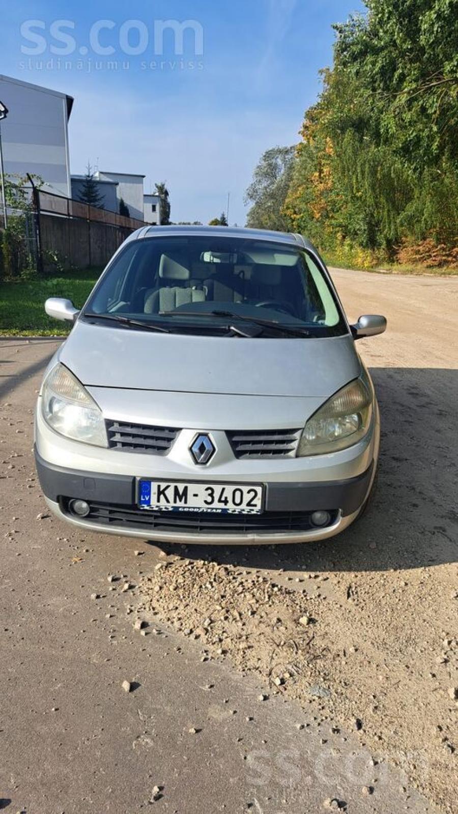 Grey Renault Scenic 2006 in Riga, with an engine capacity of 1.90 L and mileage of 335 thousand km for 1200 €, photo 7 on AUTOMOTO.COM.LV