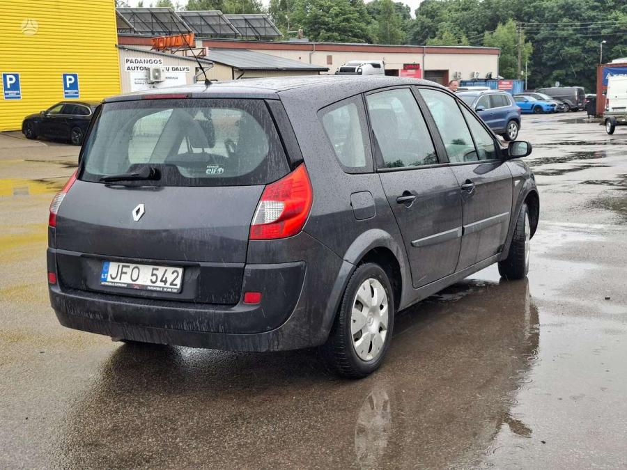 Grey Renault Scenic 2007 in Plunge, with an engine capacity of 1.46 L and mileage of 259 thousand km for 1250 €, photo 6 on AUTOMOTO.COM.LV