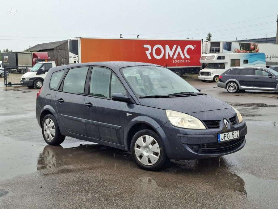 Grey Renault Scenic 2007 in Plunge, with an engine capacity of 1.46 L and mileage of 259 thousand km for 1250 €, photo 7 on AUTOMOTO.COM.LV