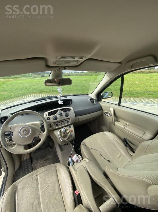 Pelēks Renault Scenic 2007 Rīga, ar dzinēja tilpumu 1.90 L un nobraukumu 424 tūkst. km par 1300 €, foto 4 vietnē AUTOMOTO.COM.LV
