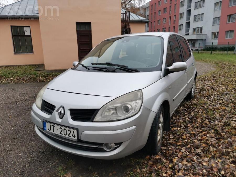 Pelēks Renault Scenic 2008 Rīga, ar dzinēja tilpumu 1.90 L un nobraukumu 365 tūkst. km par 1200 €, foto 1 vietnē AUTOMOTO.COM.LV