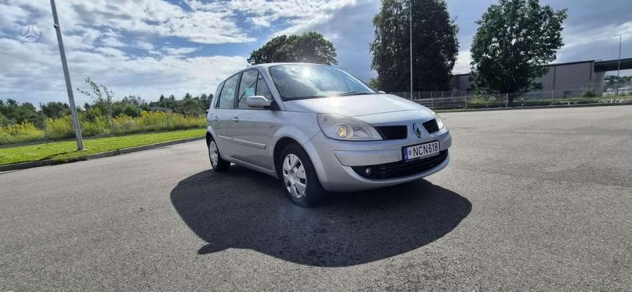 Pelēks Renault Scenic 2008 Viļņa, ar dzinēja tilpumu 1.87 L un nobraukumu 166 tūkst. km par 1650 €, foto 7 vietnē AUTOMOTO.COM.LV