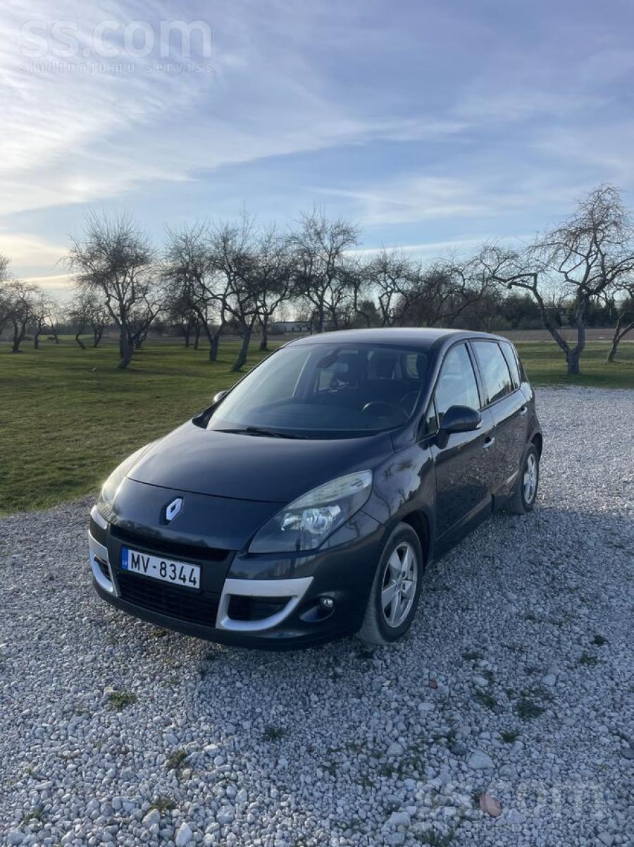 Pelēks Renault Scenic 2009 Jelgava, ar dzinēja tilpumu 1.90 L un nobraukumu 282 tūkst. km par 3300 €, foto 1 vietnē AUTOMOTO.COM.LV