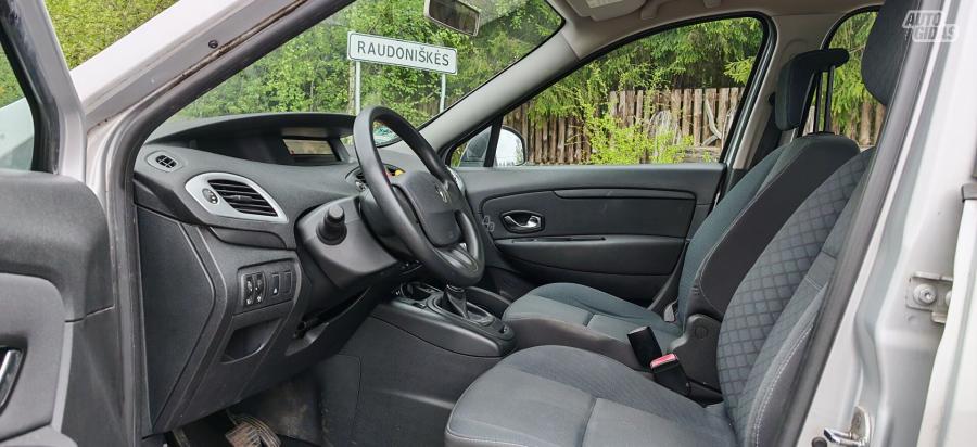 Grey Renault Scenic 2010 in Vilnius, with an engine capacity of 1.60 L and mileage of 199 thousand km for 3100 €, photo 12 on AUTOMOTO.COM.LV