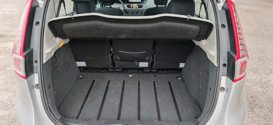 Grey Renault Scenic 2010 in Vilnius, with an engine capacity of 1.60 L and mileage of 199 thousand km for 3100 €, photo 21 on AUTOMOTO.COM.LV